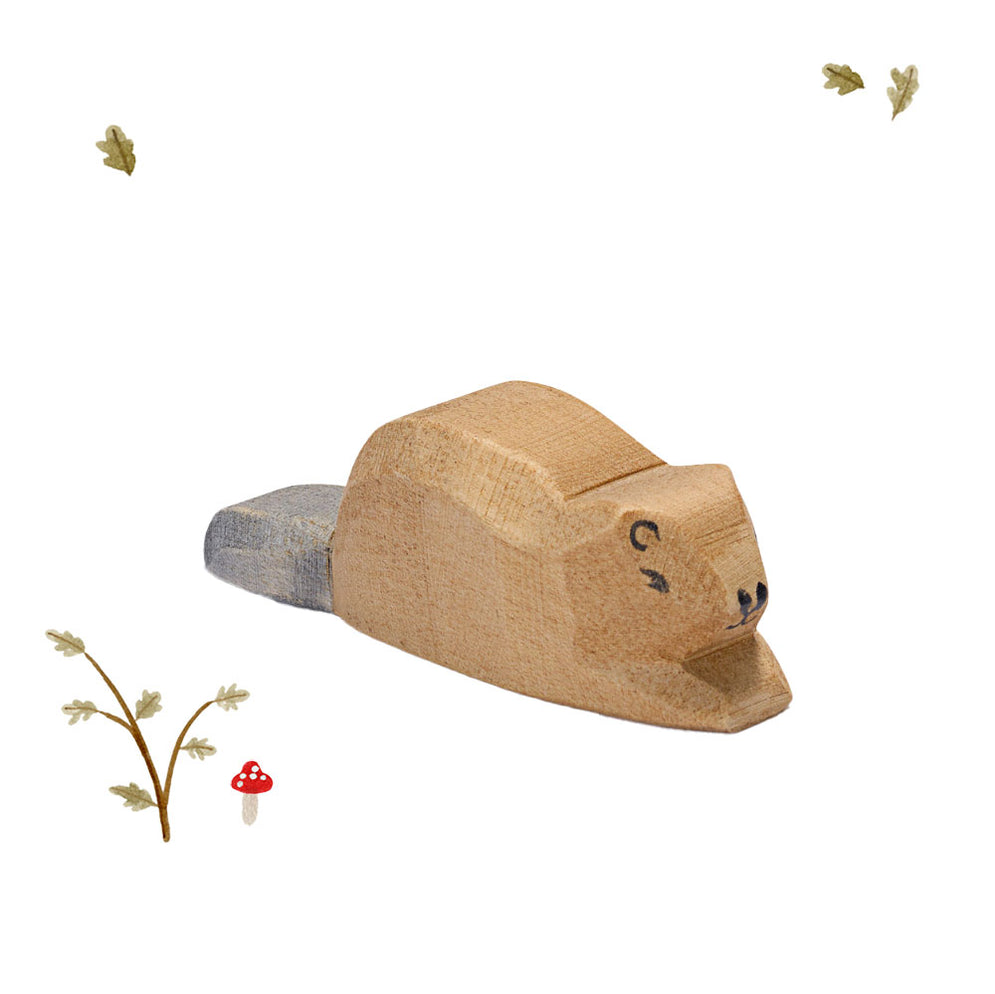 Ostheimer wooden toy animal - beaver kit– Cottontails Baby