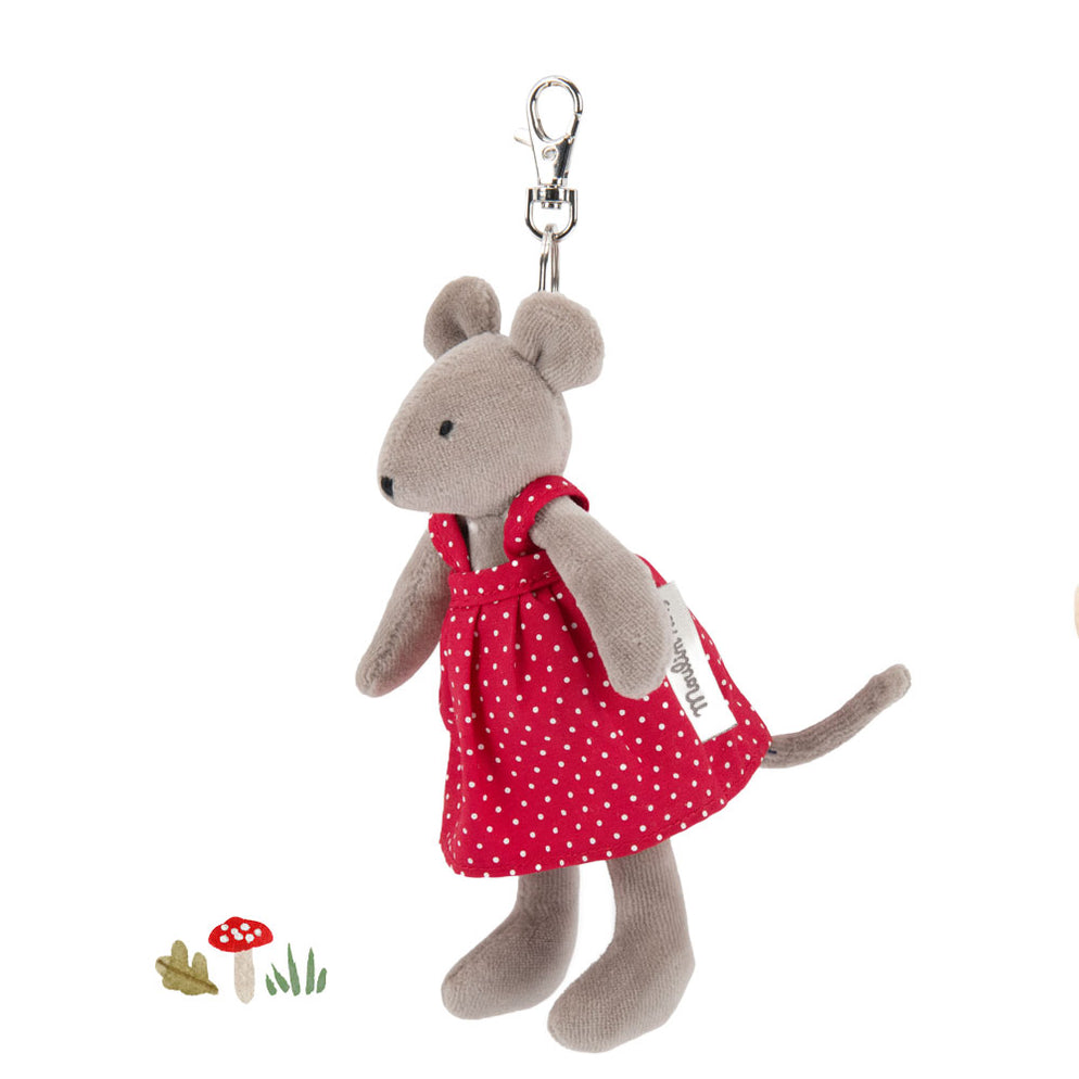 Moulin Roty Nini Mouse key ring– Cottontails Baby