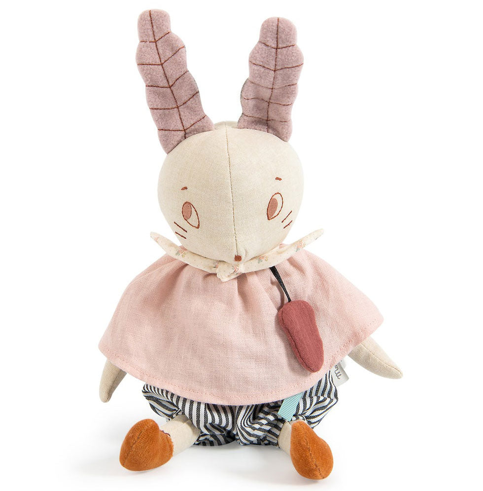 Moulin Roty musical linen rabbit– Cottontails Baby
